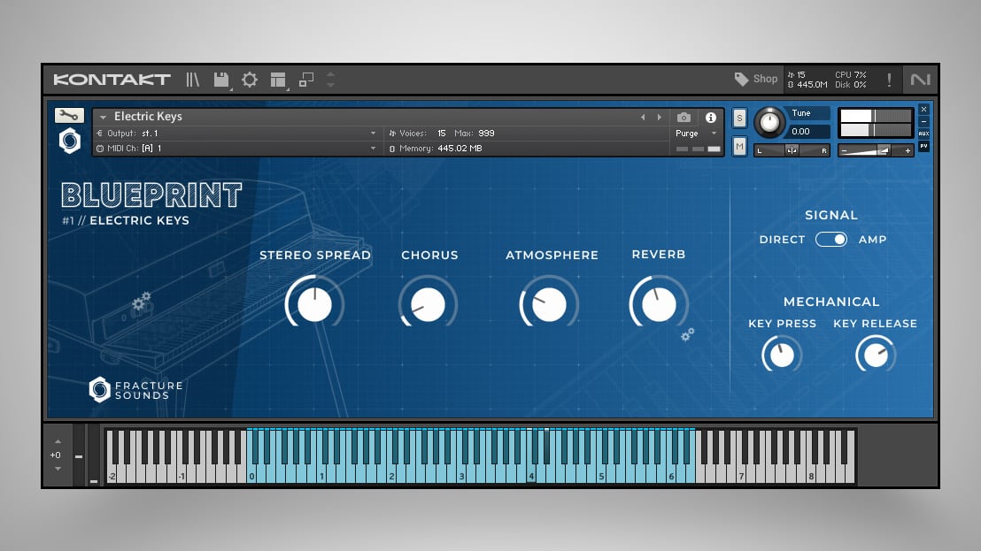 Fracture Sounds Blueprint: Electric Keys - Free Piano-VST